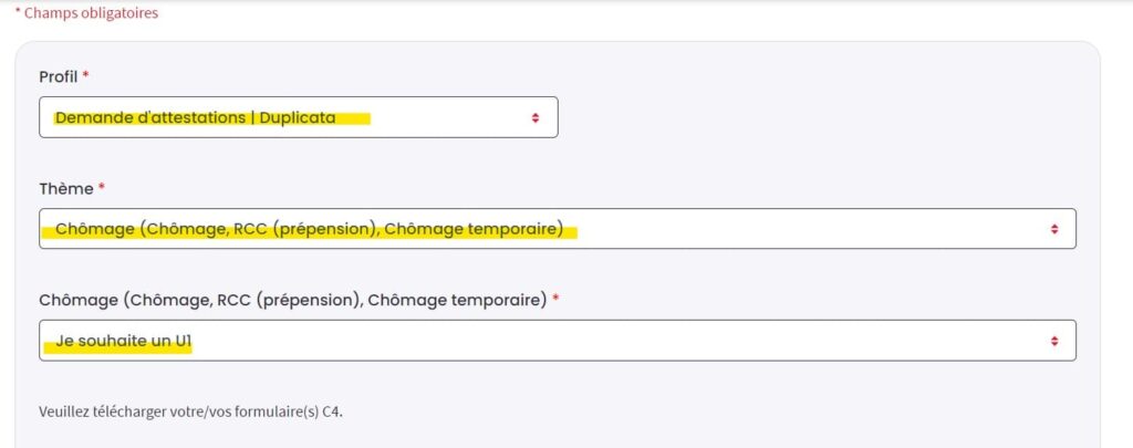 Frontaliers Belges : Formulaire U1, vos démarches en ligne - Frontaliers Grand Est